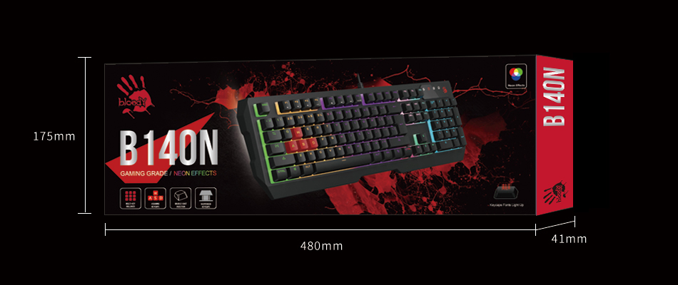 B140N-NEON GAMING KEYBOARD-Bloody Official Website